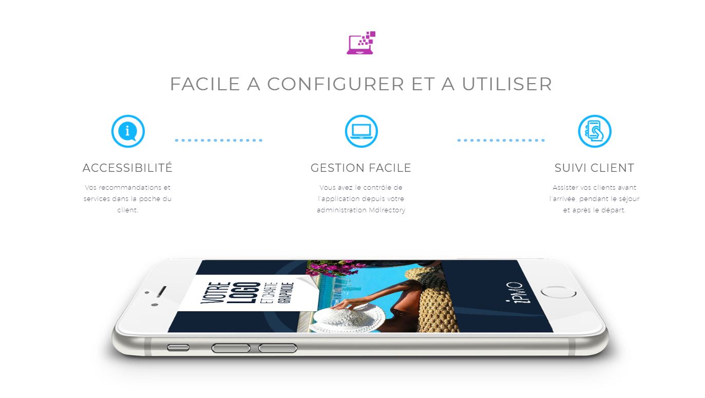 Le Room Directory hotelier digital - Livret d'accueil mobile